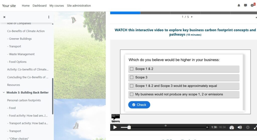 Digital Learning Platform - Climate Literacy Australia